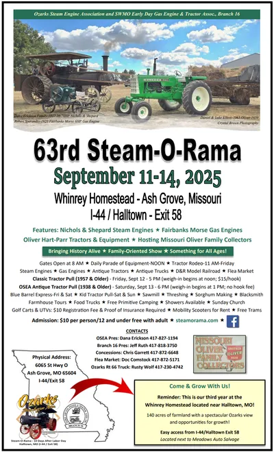 2025 Show | 64th Annual Steam-O-Rama